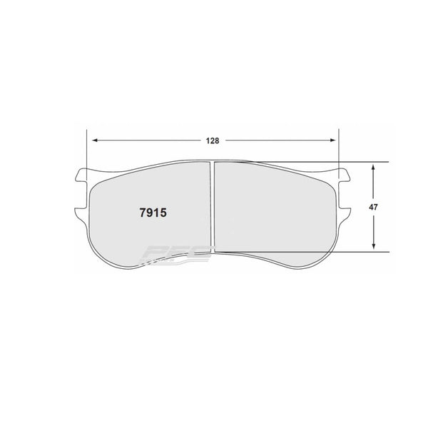 7915 Race Pad Set - 19 MM - Trial Engineering